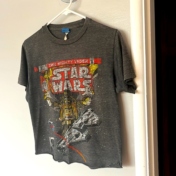 Star Wars | Tops | Star Wars Womens S Cotton Grey Cropped Short Sleeve ...